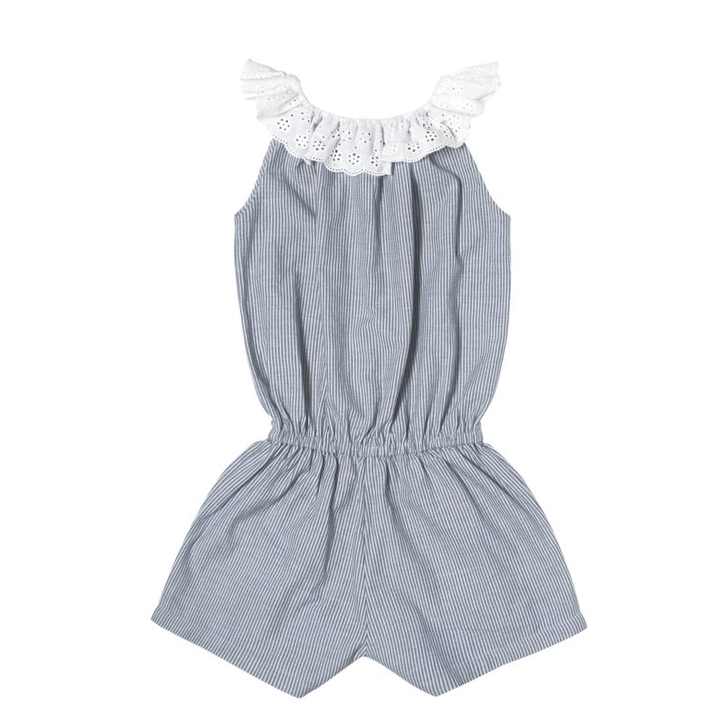 Combishort à Rayures Bleu | Filles 2-16 ans | La Faute à Voltaire ⭐⭐⭐⭐