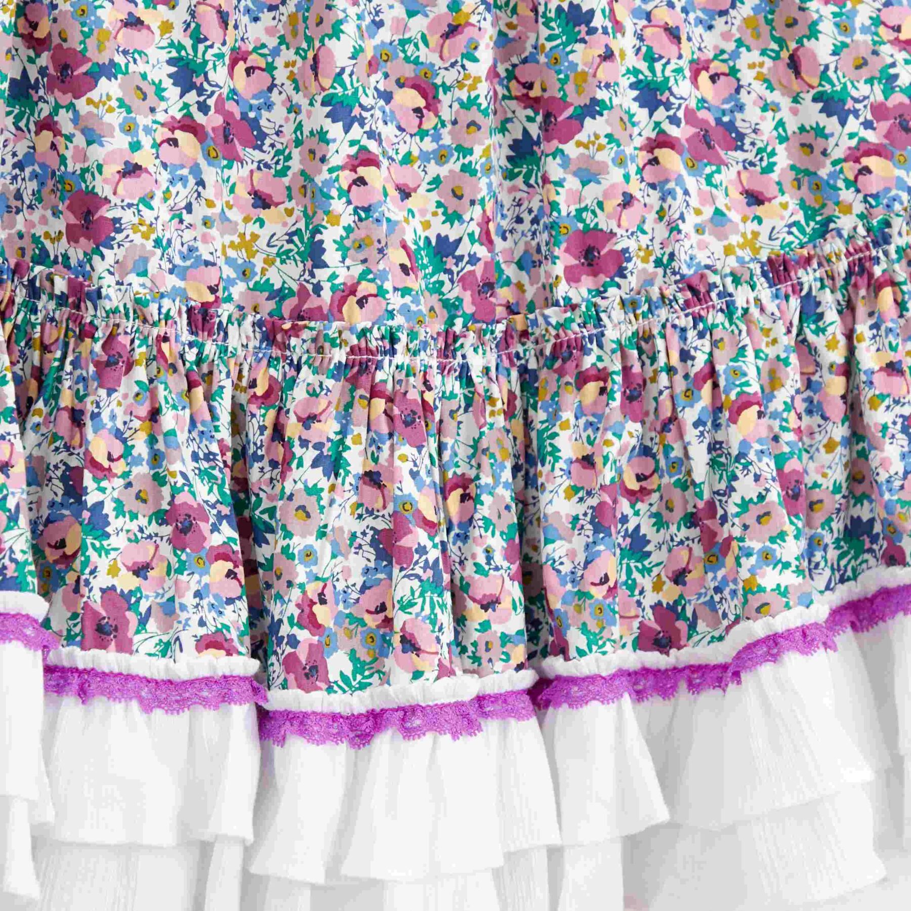 Robe Longue fleurie violette | Fille 2-16 ans | La Faute à Voltaire ⭐⭐⭐⭐